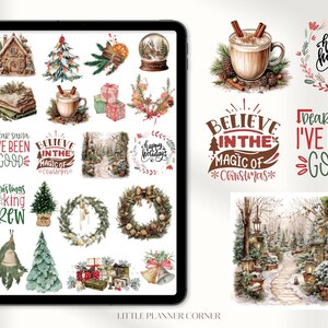 December 2024 Goodnotes Stickers | Digital Clipart | Winter Planner ...