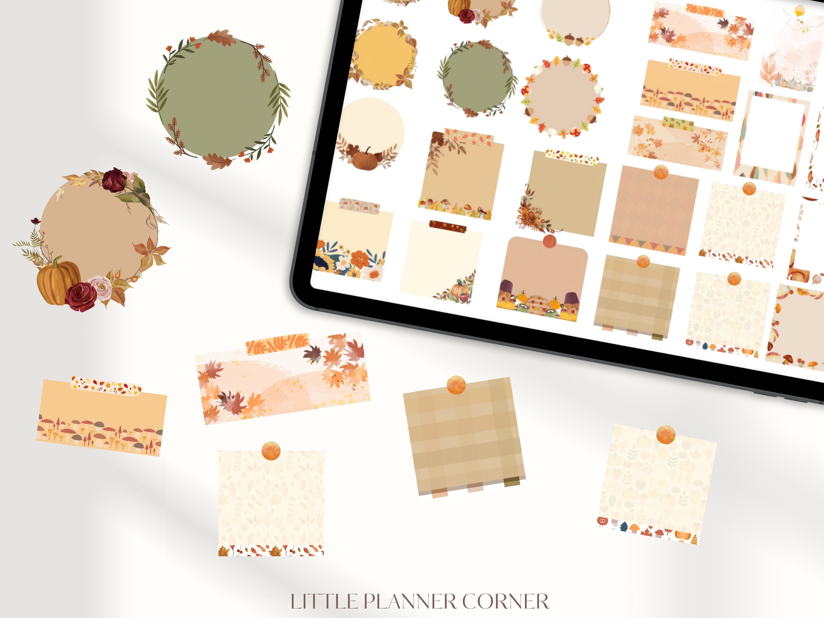 Cozy Autumn Goodnotes Stickers| Aesthetic Everyday Digital Stickers ...