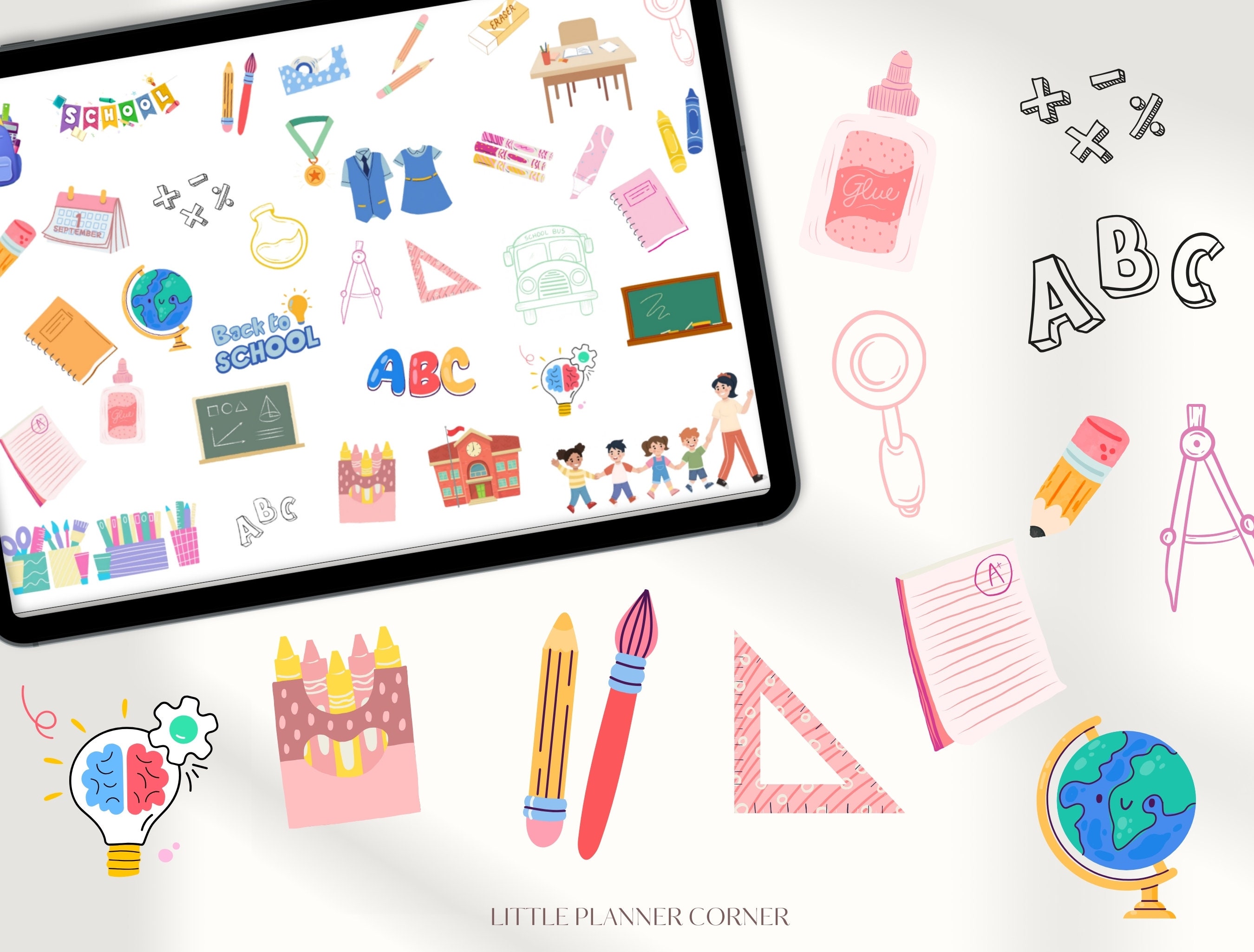 Back to School Vol2 Goodnotes Stickers|everyday Digital Stickers ...