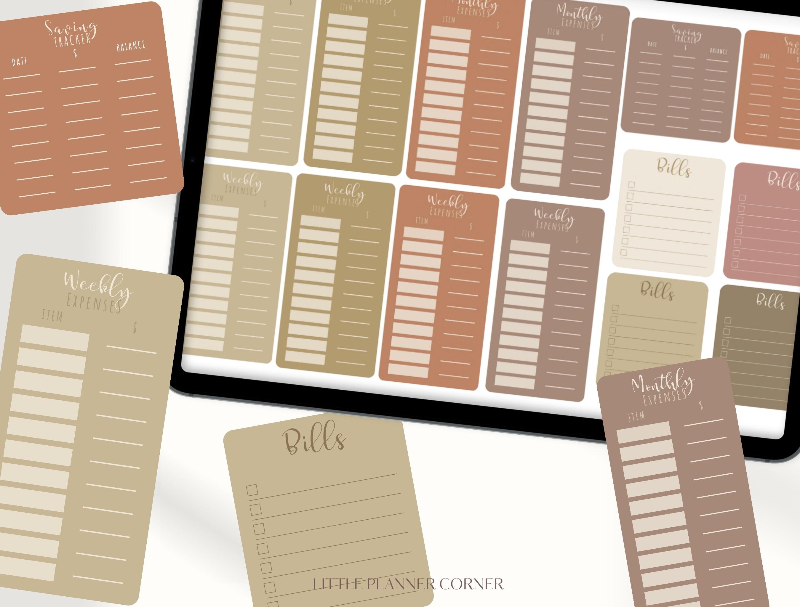 Fall Widget Goodnotes Stickers| Aesthetic Everyday Digital Stickers ...