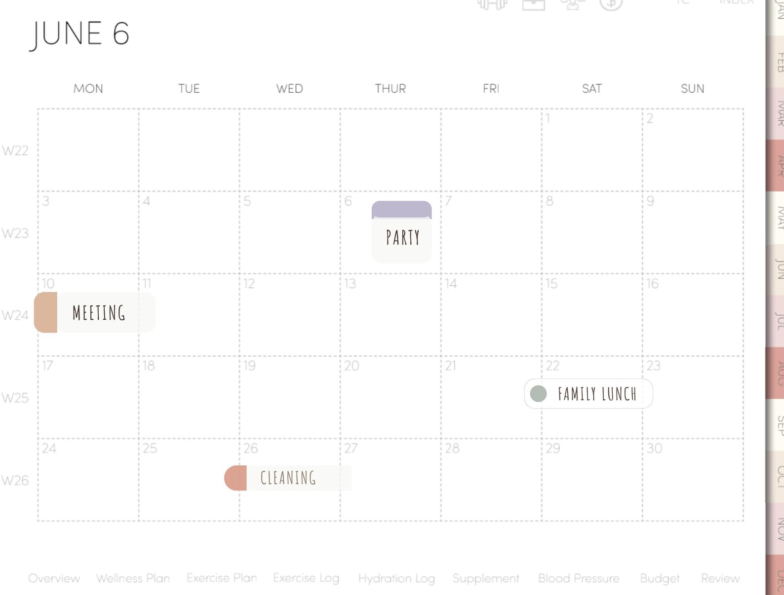 Neutral Transparent Labels Goodnotes Stickers|aesthetic Everyday ...