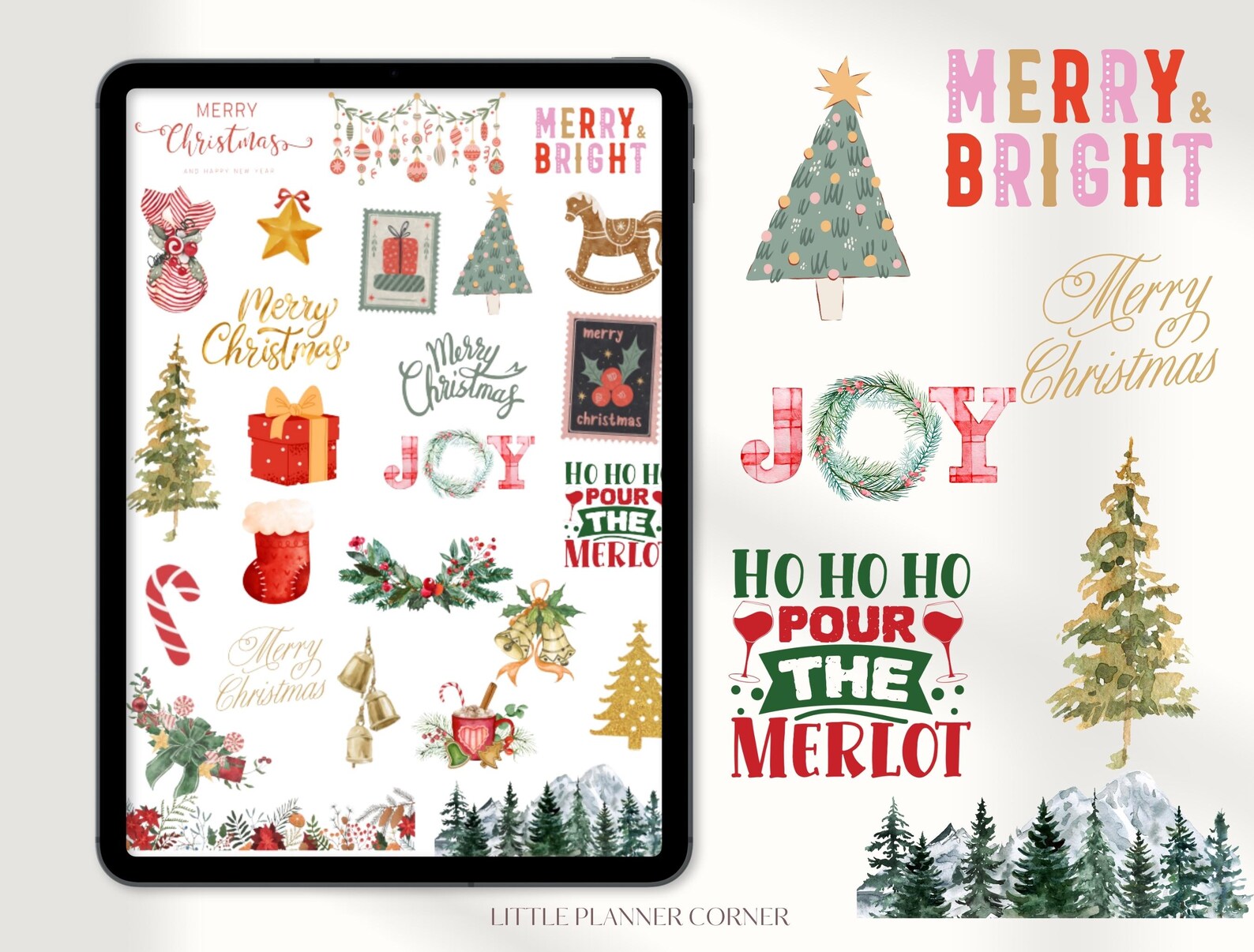 Christmas 2024 Goodnotes Stickers | Cozy Winter Planner Stickers for ...