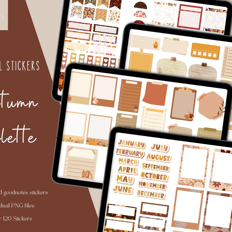 Autumn iPad Stickers - Etsy