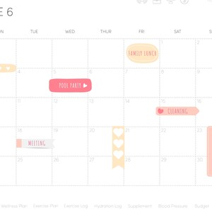 Summer Palette Widget Goodnotes Stickers|note Taking Digital Stickers ...