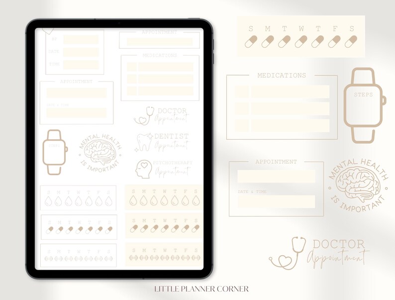 Medical Goodnotes Stickers|everyday Digital Stickers| Doctor Digital ...