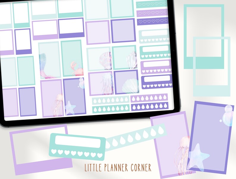 Mermaid World Goodnotes Stickers|everyday Digital Stickers|digital ...