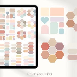 Customizable Shapes Vol4 Goodnotes Stickers|everyday Digital Stickers ...