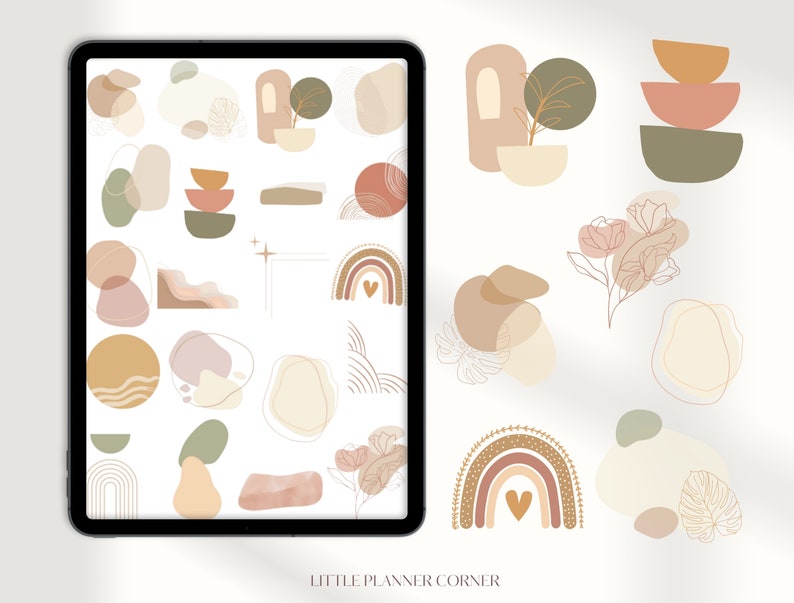 Minimalism Goodnotes Stickers|watercolor Everyday Digital Stickers ...