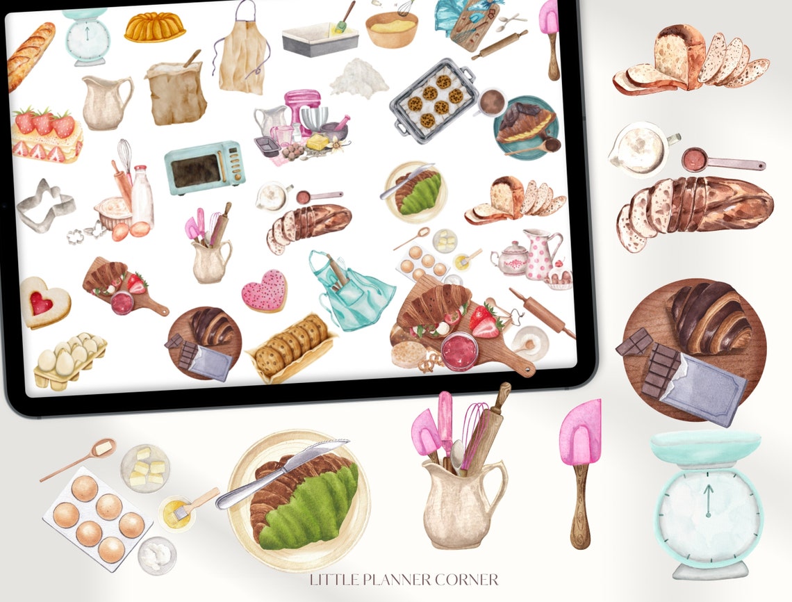 Baking Goodnotes Stickers|everyday Digital Stickers| Daily Digital ...