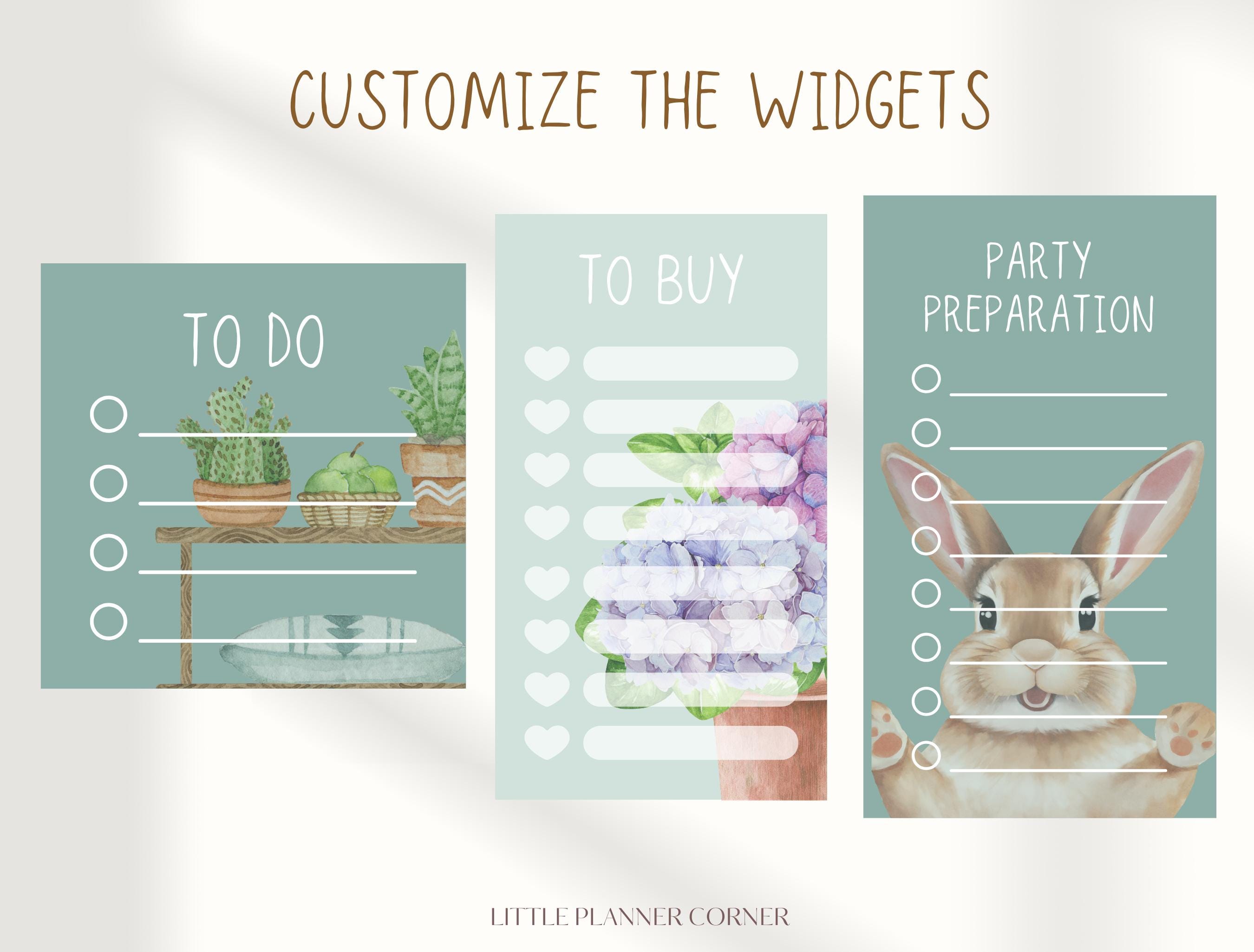 April 2025 Shapes Background Goodnotes Stickers| Easter Digital ...
