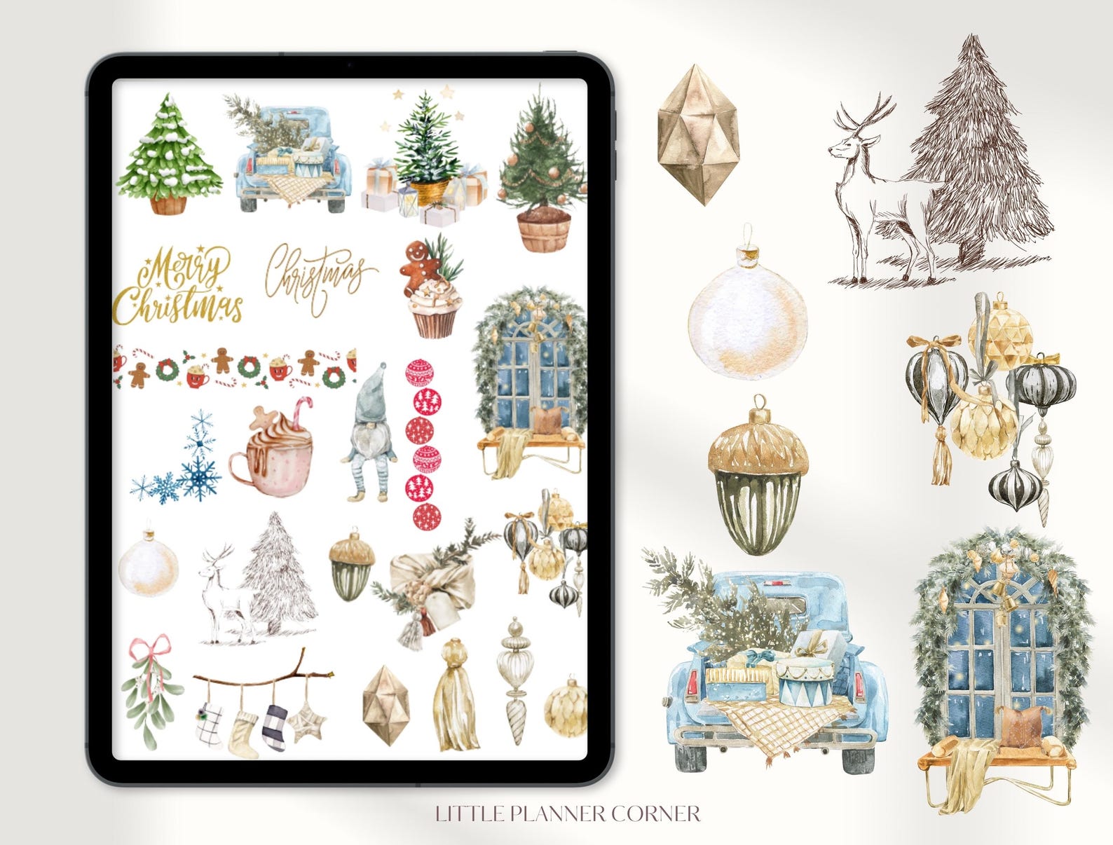 Christmas 2024 Goodnotes Stickers | Cozy Winter Planner Stickers for ...