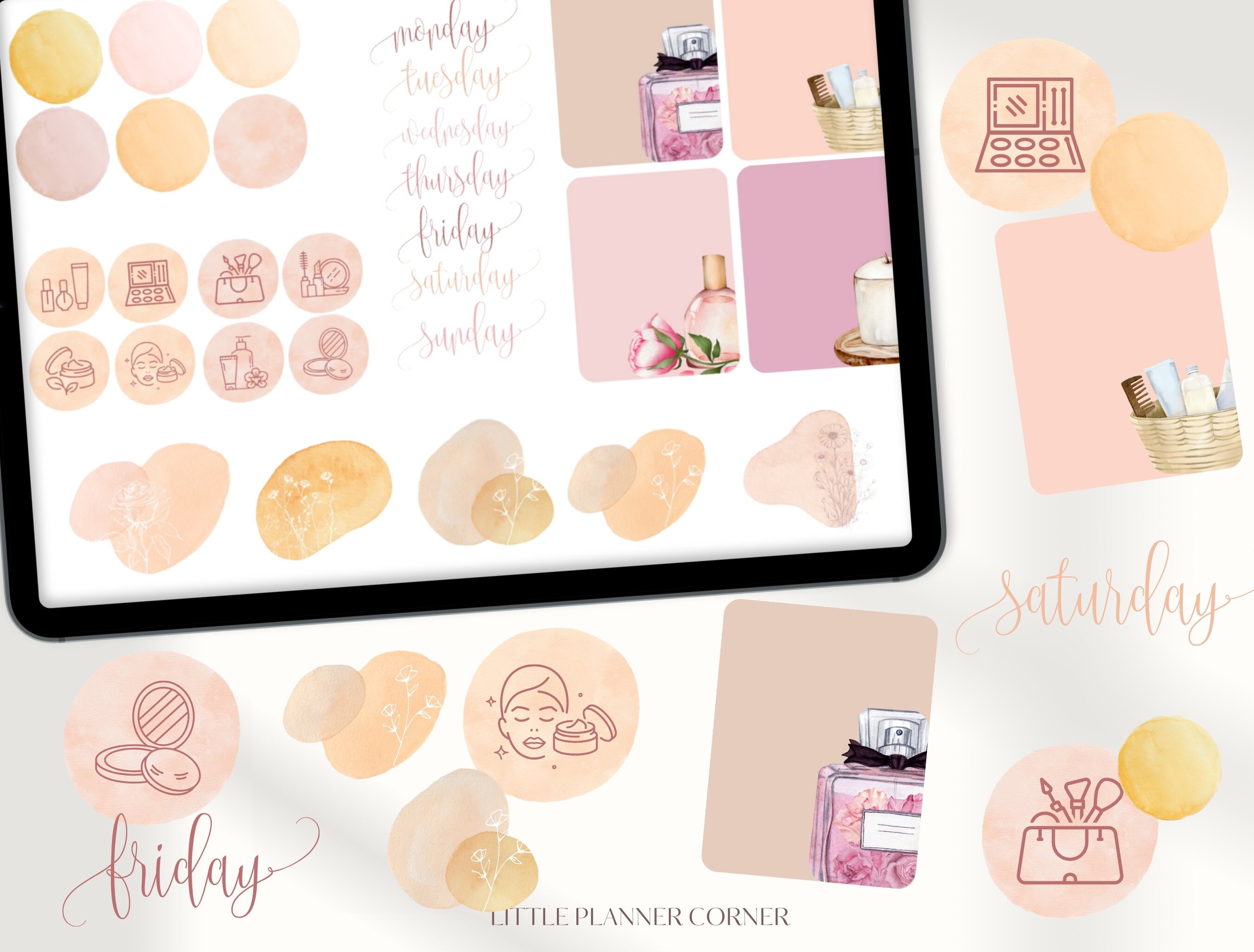That Girl Vol3 Goodnotes Stickers | Beauty Digital Stickers | Everyday ...