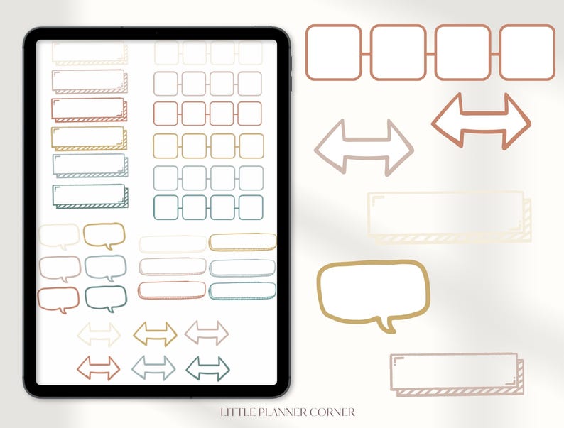 Boho Note Taking Goodnotes Stickers|everyday Digital Stickers|study ...