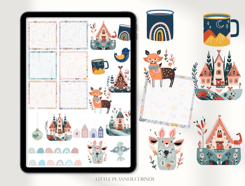 Scandinavian Goodnotes Stickers|everyday Digital Stickers| Minimalist ...