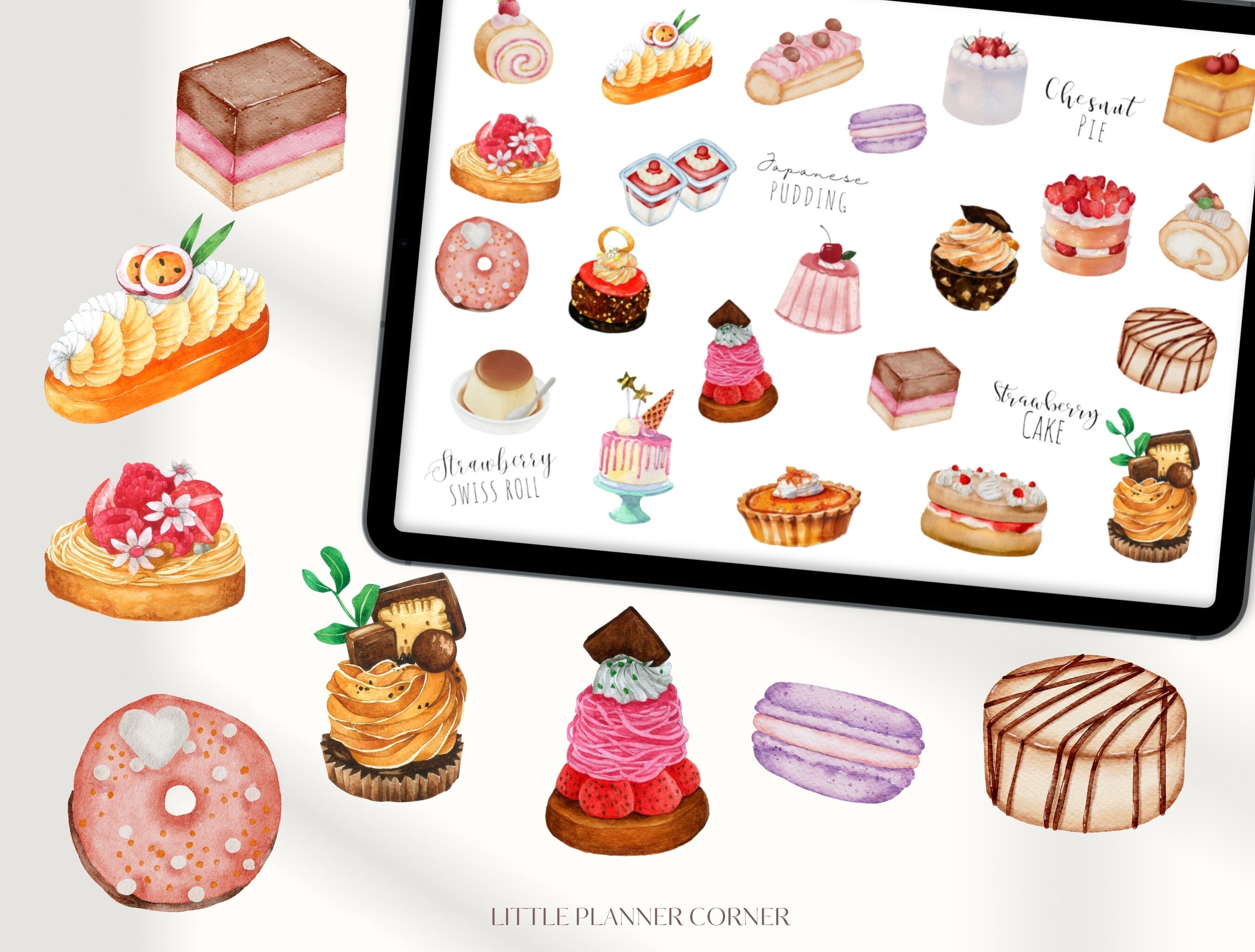 Dessert Fancies Goodnotes Stickers|everyday Digital Stickers| Digital ...