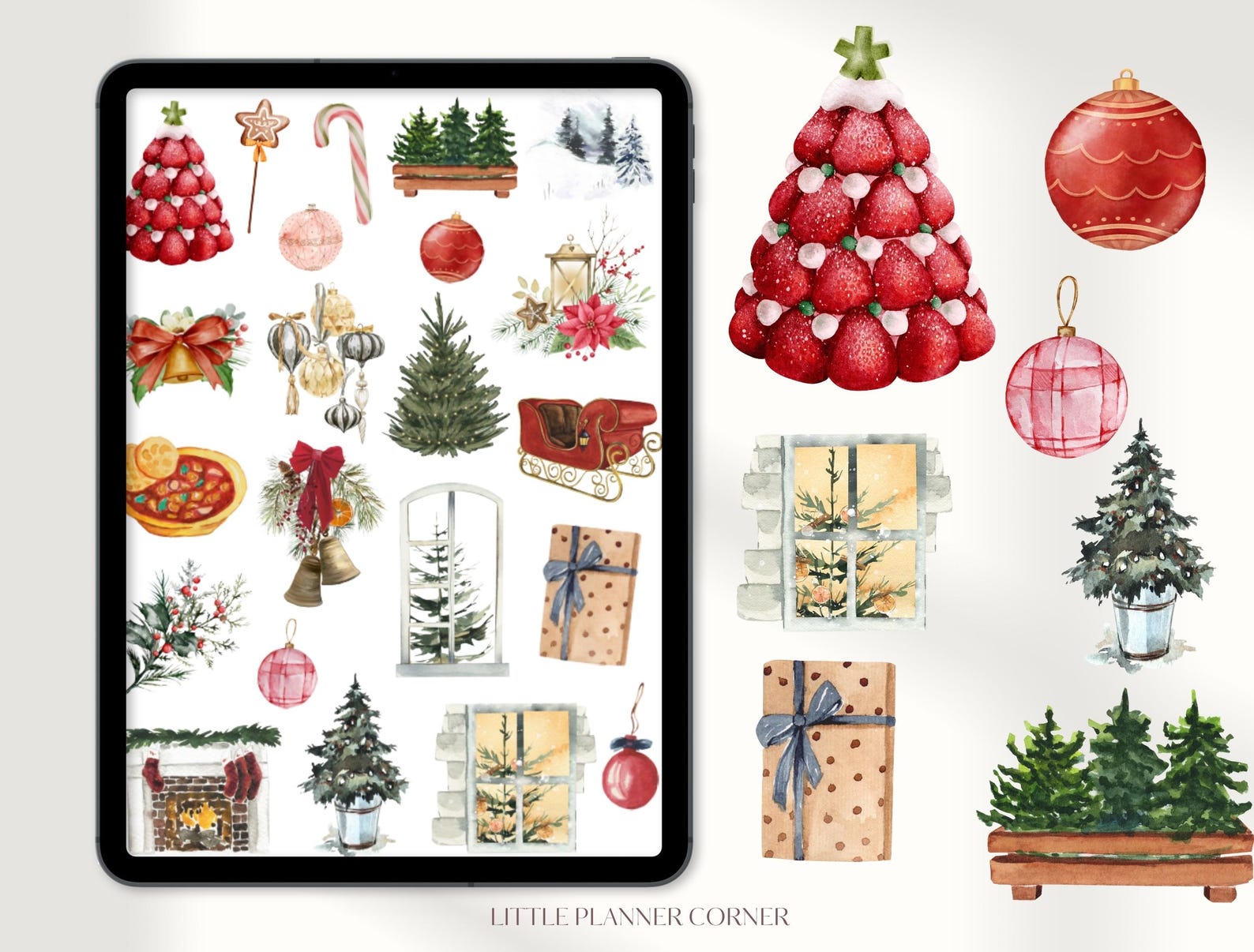 December 2024 Goodnotes Stickers | Digital Clipart | Winter Planner ...