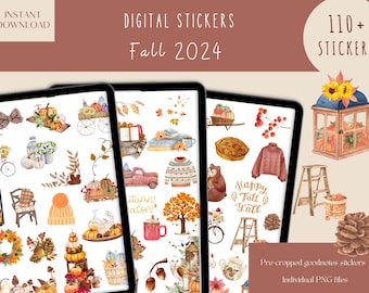 September 2024 Goodnotes Stickers| Aesthetic Everyday Digital Stickers ...