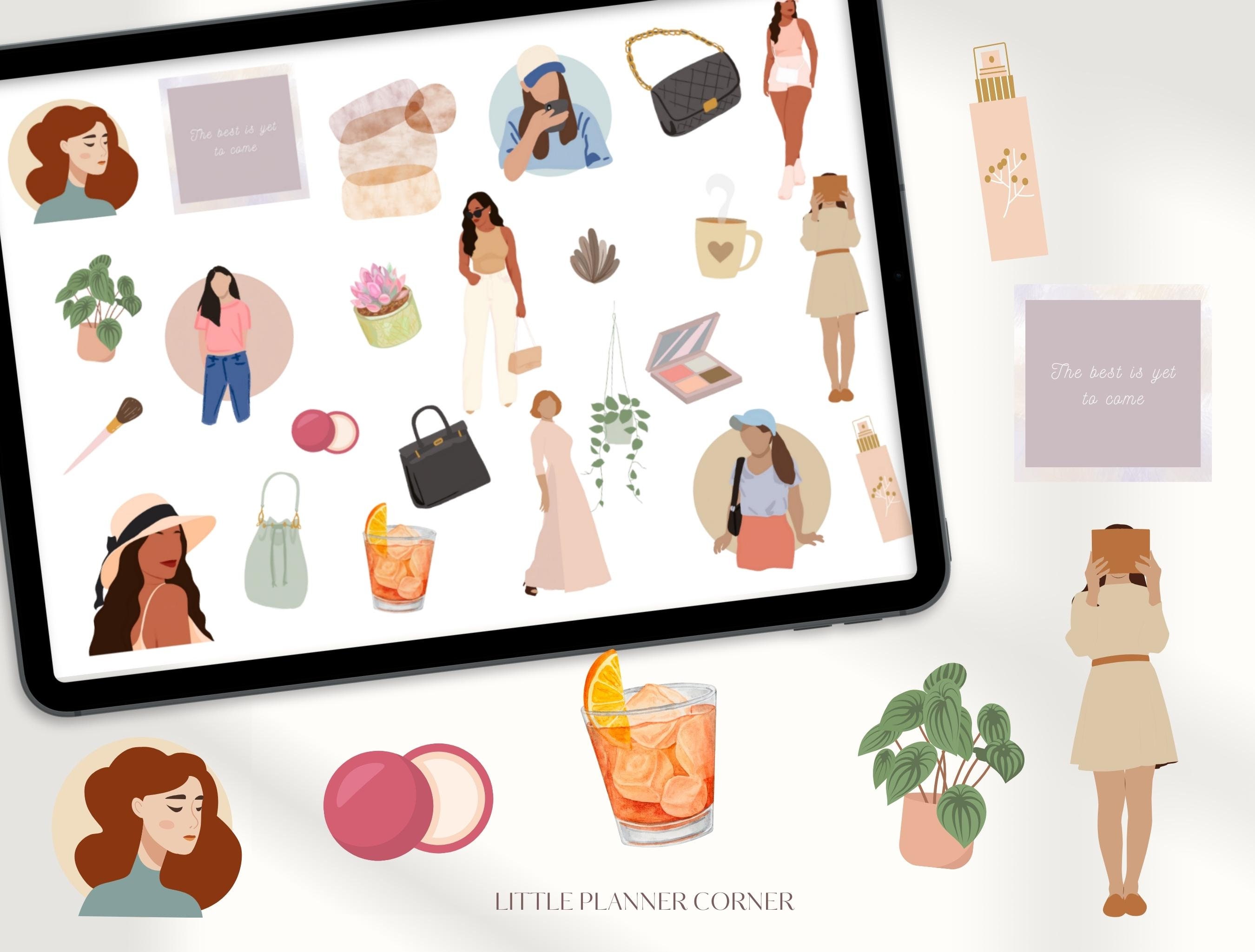 Girl Boss Goodnotes Stickers | That Girl Digital Stickers | Everyday ...