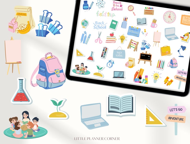 Back to School Vol2 Goodnotes Stickerseveryday Digital Stickers Digital ...