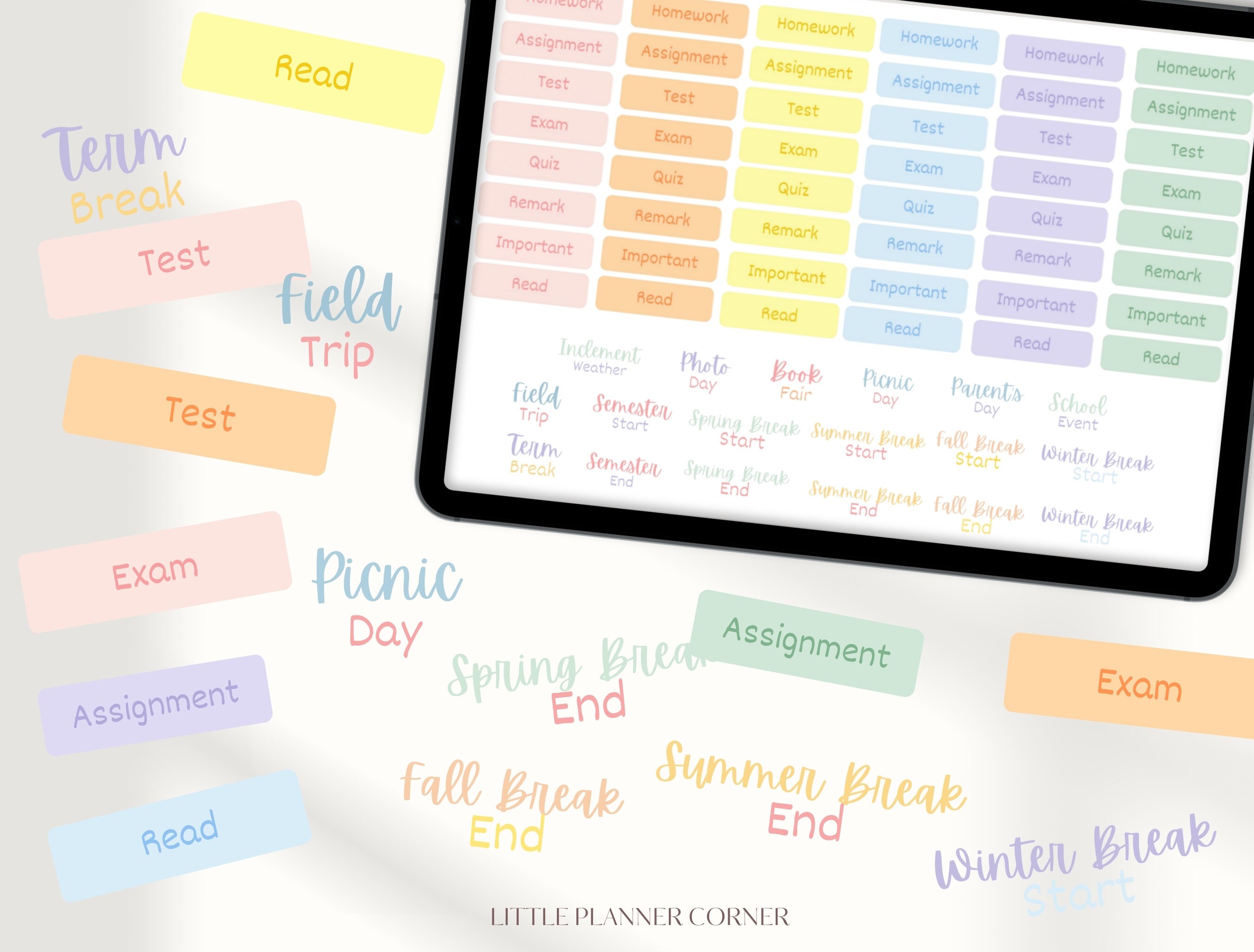 Back to School Vol2 Goodnotes Stickers|everyday Digital Stickers ...