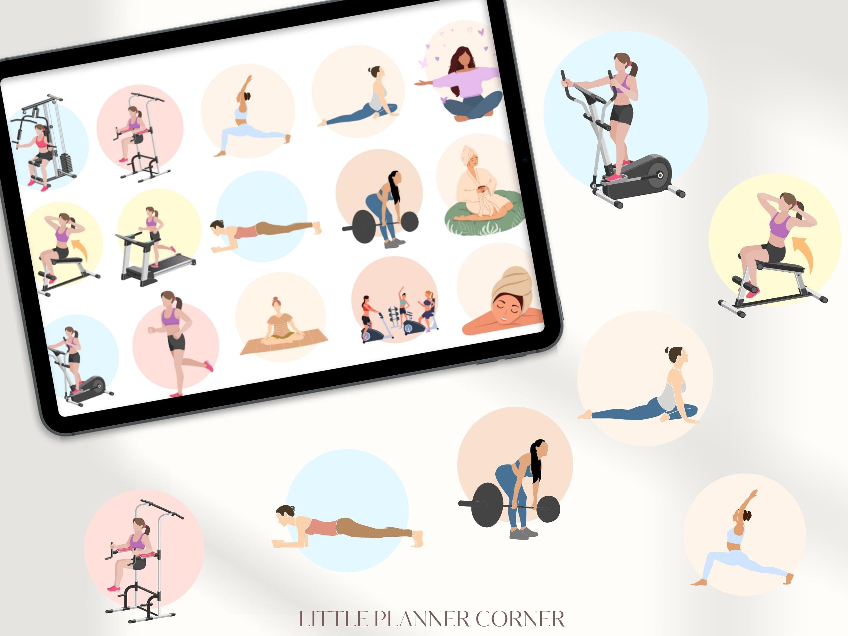 Wellness Journey Goodnotes Stickers| Everyday Digital Stickers｜planner ...