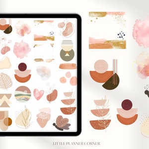 Minimalism Goodnotes Stickers|watercolor Everyday Digital Stickers ...