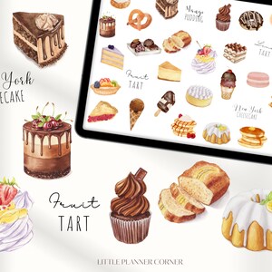 Dessert Fancies Goodnotes Stickers|everyday Digital Stickers| Digital ...