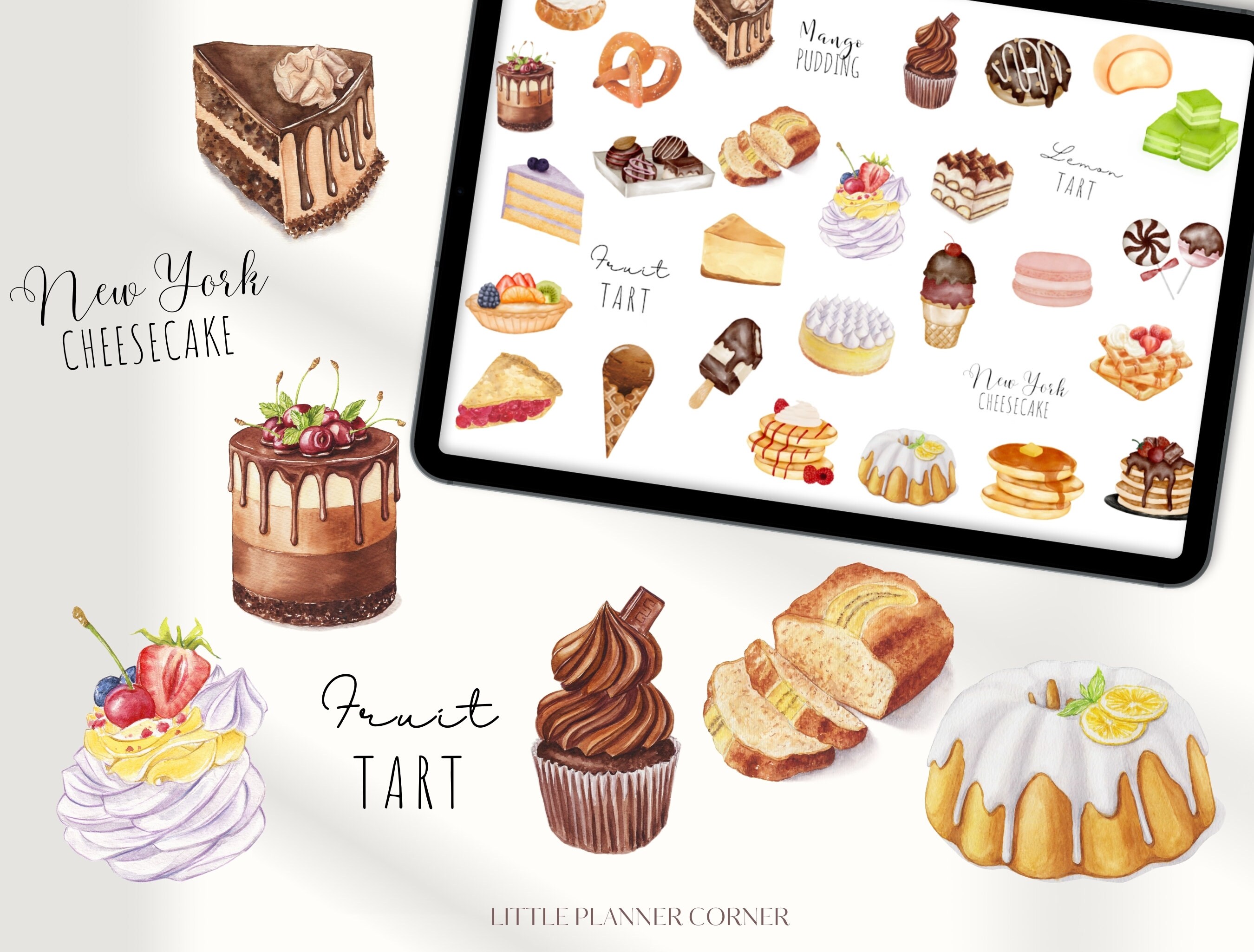 Dessert Fancies Goodnotes Stickers|everyday Digital Stickers| Digital ...