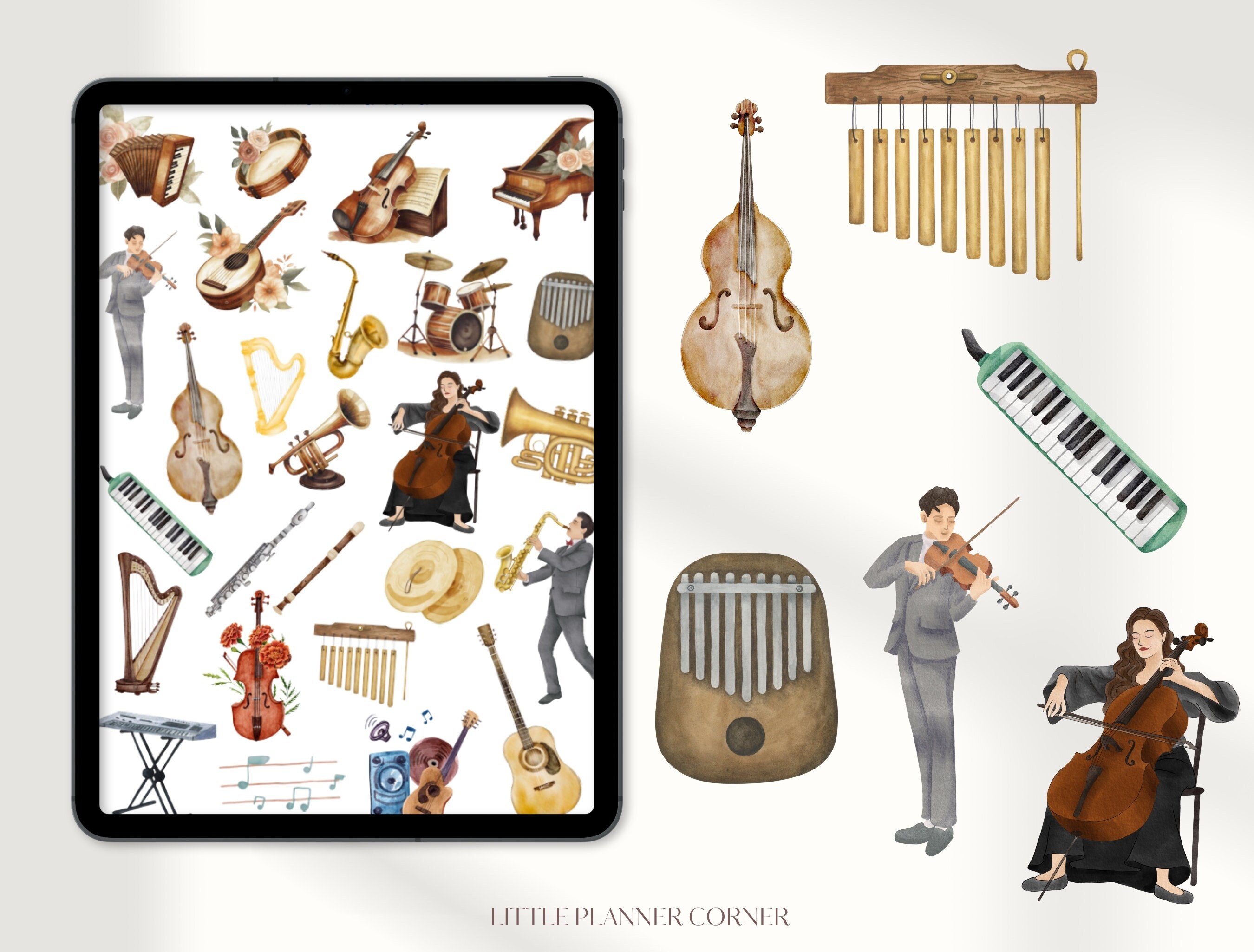 Music Goodnotes Stickers|everyday Digital Stickers| Digital Planner ...