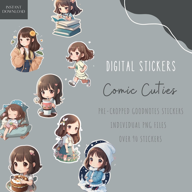 Chibi Stickers - Etsy
