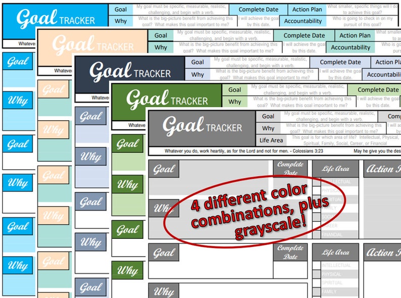 Complete Goal Tracker, Masterplan Guide to Setting and Achieving Your ...