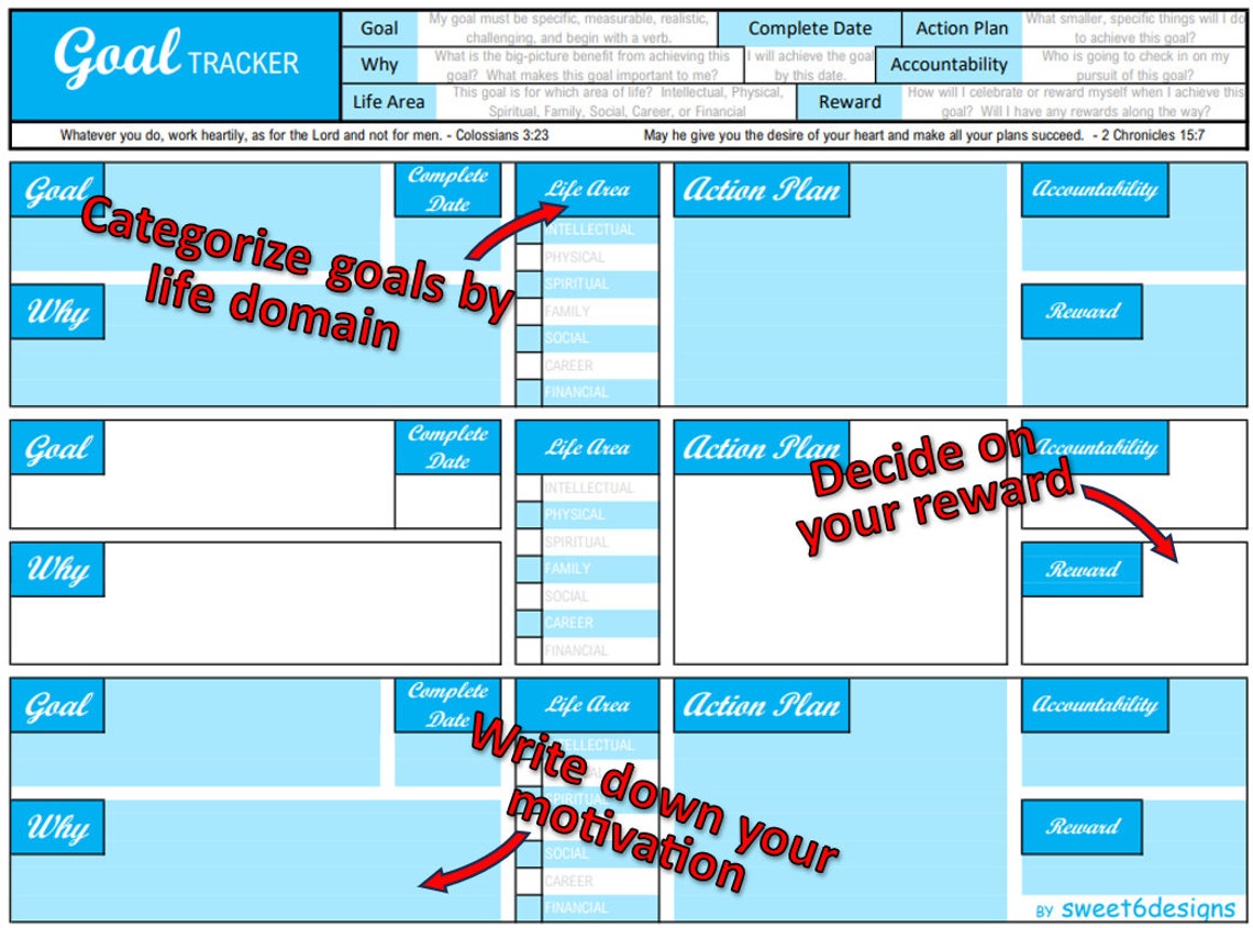 Complete Goal Tracker, Masterplan Guide to Setting and Achieving Your ...