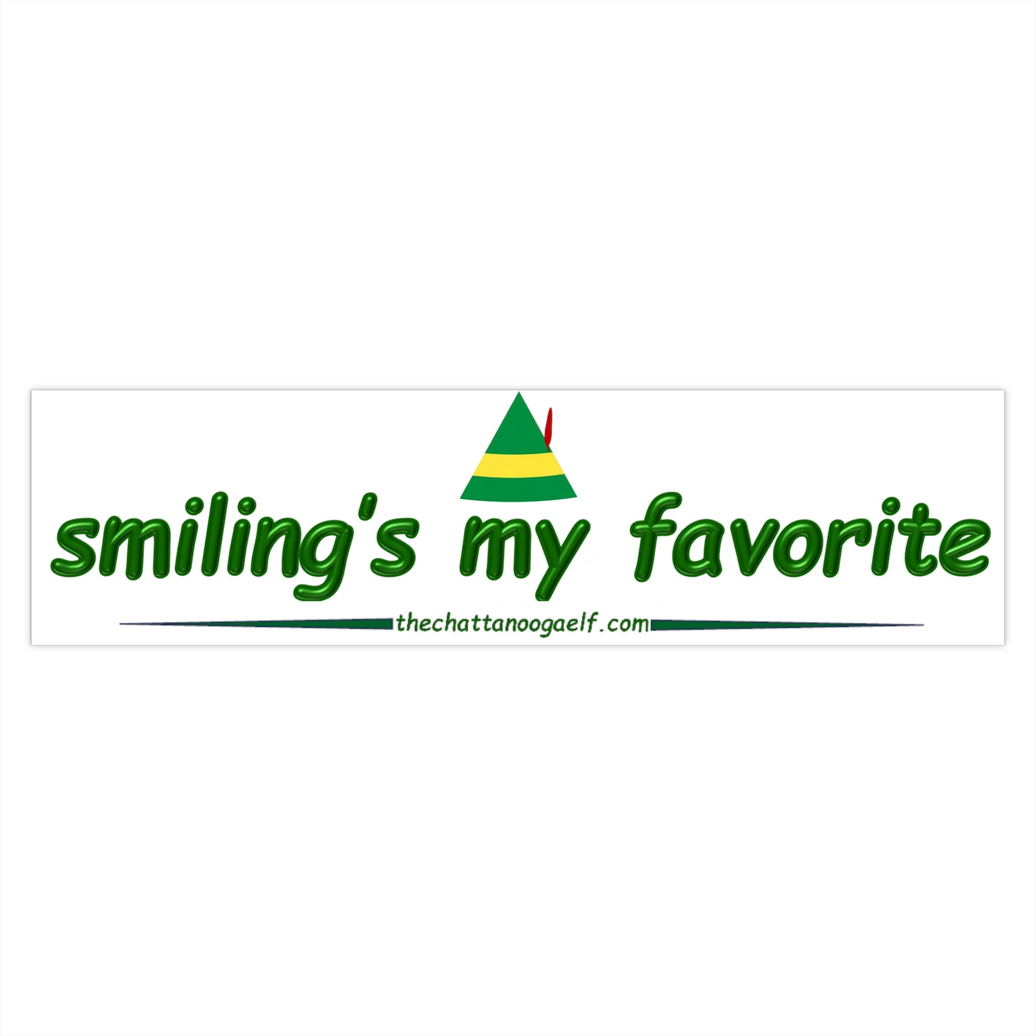 Smiling's My Favorite Elf Bumper Sticker - Etsy