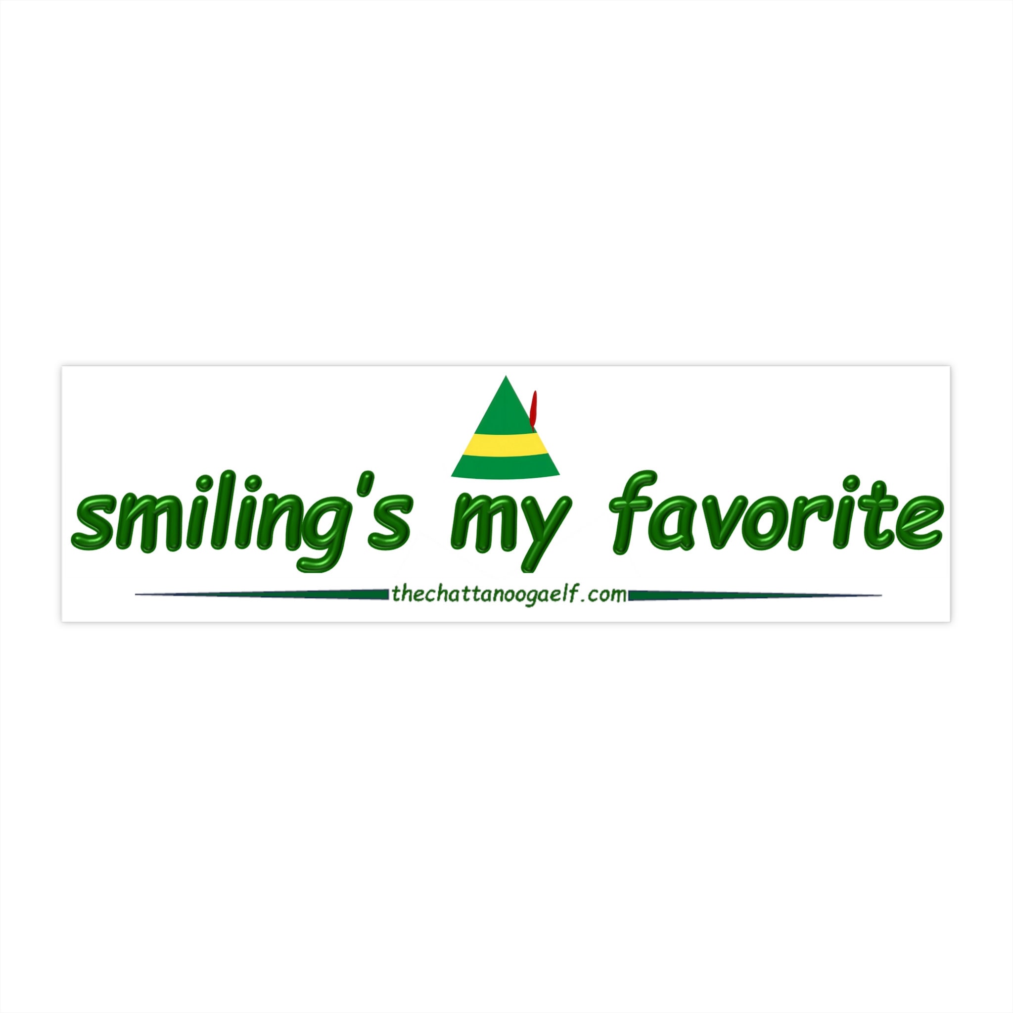 Smiling's My Favorite Elf Bumper Sticker - Etsy