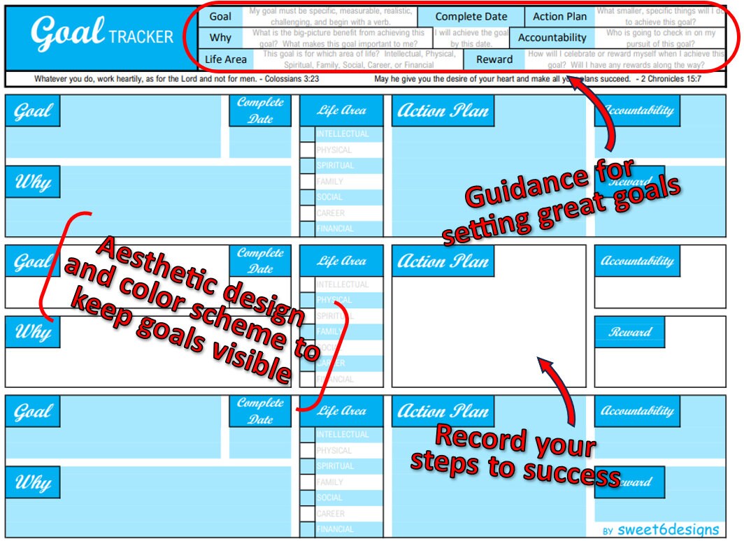 Complete Goal Tracker, Masterplan Guide to Setting and Achieving Your ...