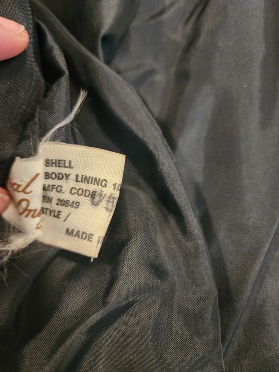 Vintage Jean Pierre Black Leather Bomber Jacket - Gem