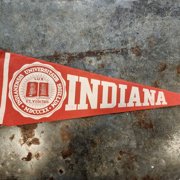 Indiana University Pennant - Etsy