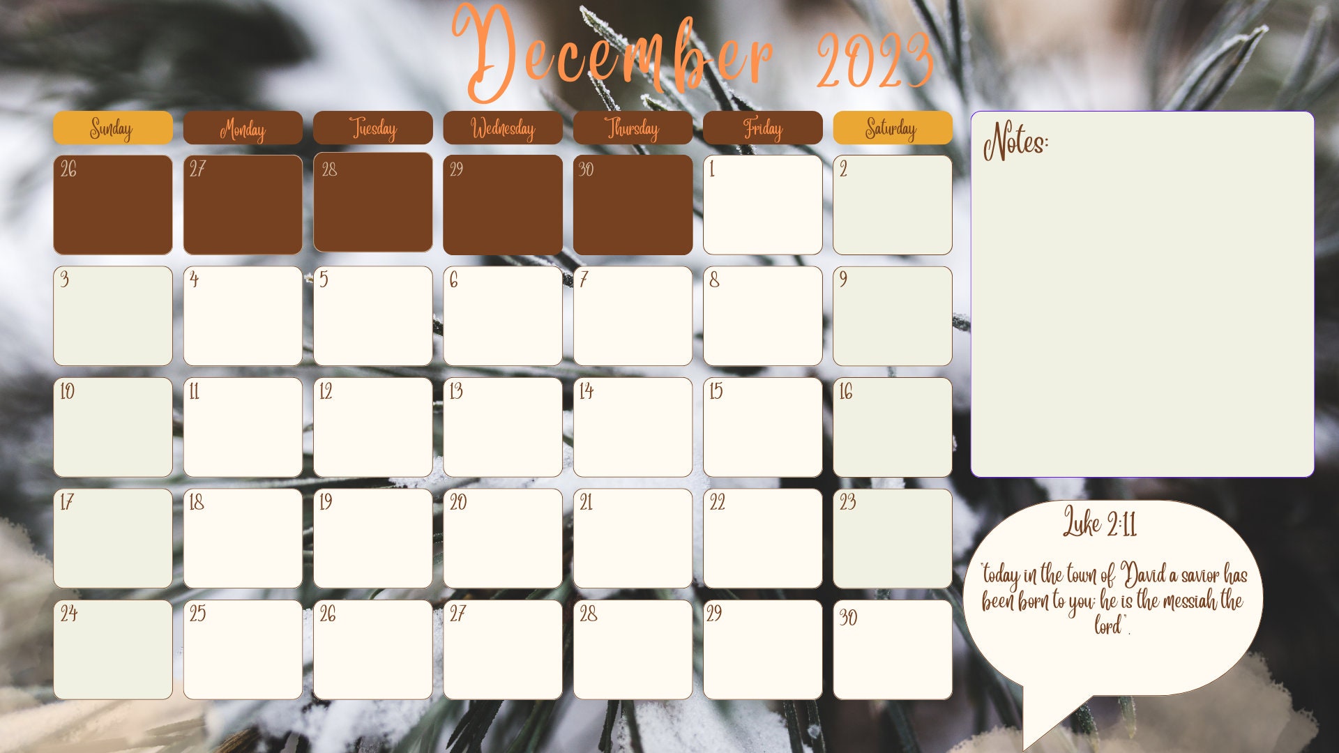 Printable 2023 Fall Scripture Calendars - Etsy