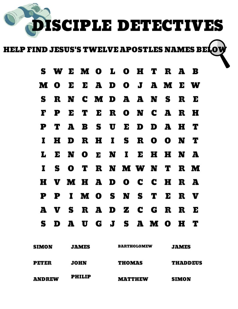 Printable Scripture Crossword Puzzle - Etsy
