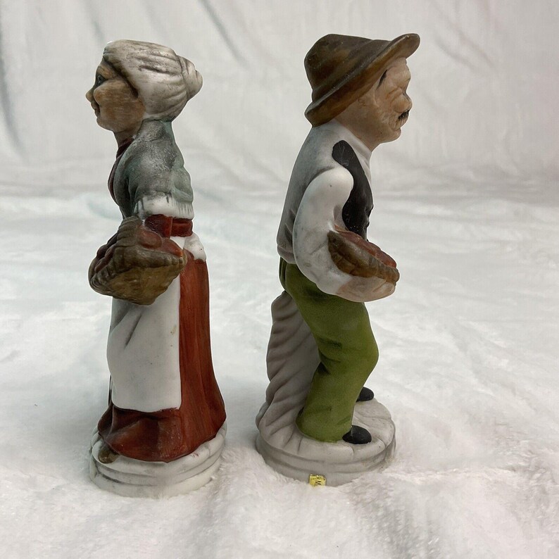 Vintage Homeco Home Interiors Grandma & Grandpa Farm Couple Porcelain ...