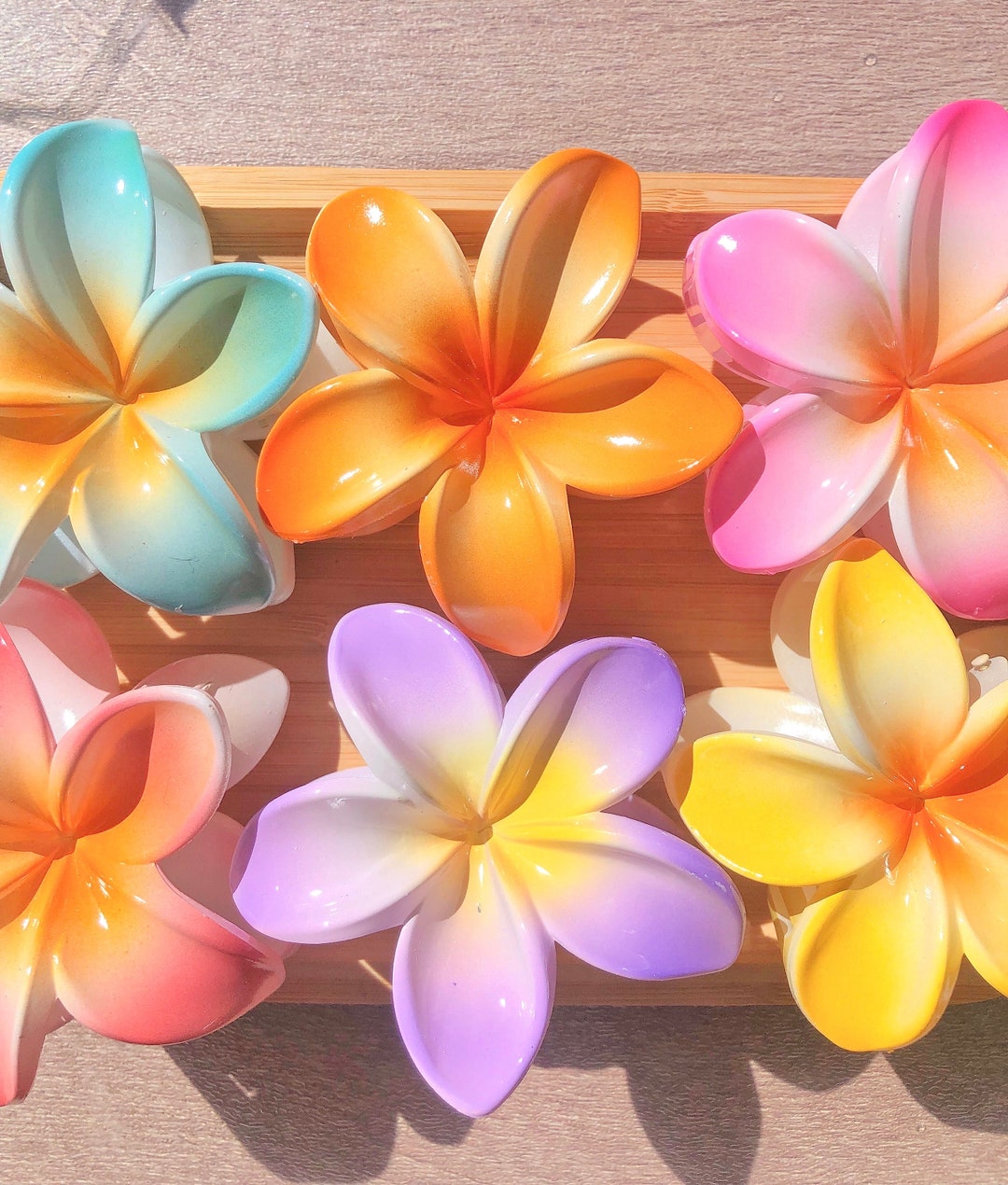 Flower Claw Clip - Etsy