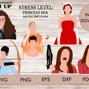 Bundle Princess Diaries Svg Png Shut up Cricut Silhouette Cutting Files ...