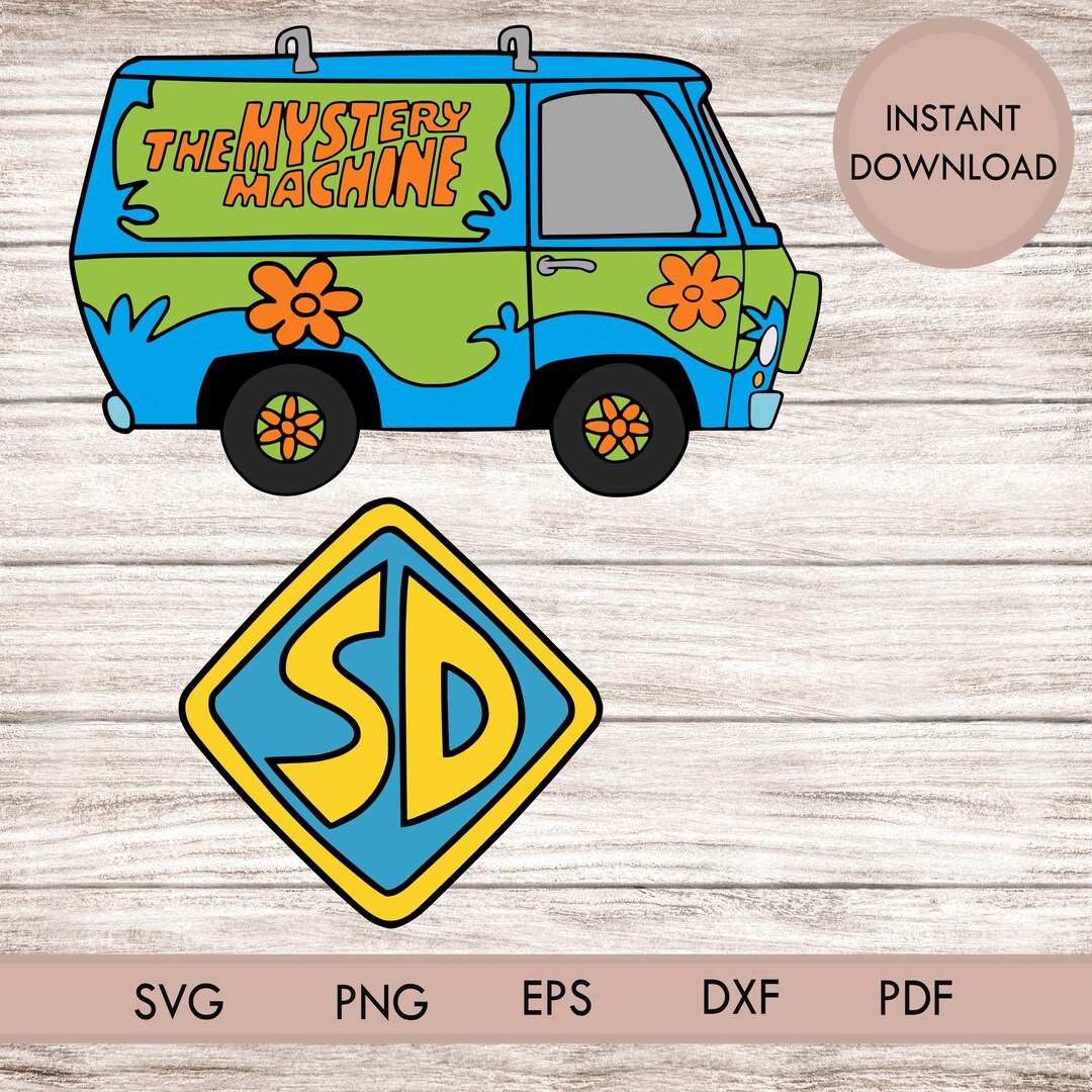 Bundle Mystery Machine Svg Png Silhouette Cutting Files - Etsy