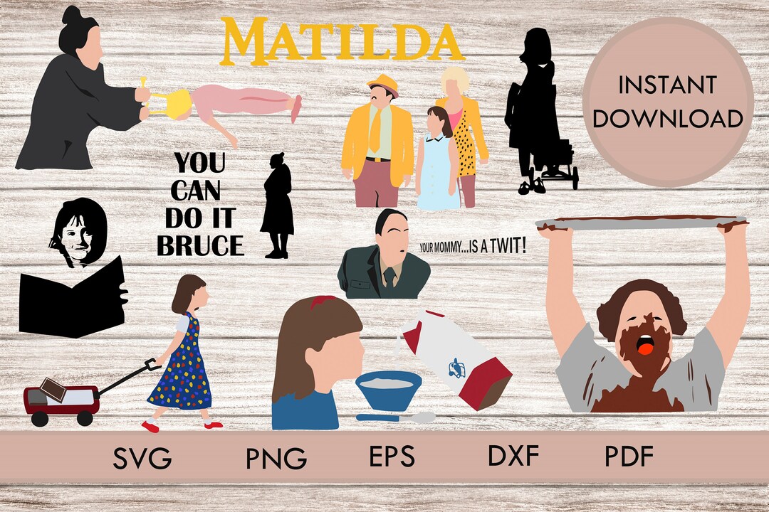 Bundle Matilda Movie 1996 Svg Png You Can Do It Cricut Cutting - Etsy