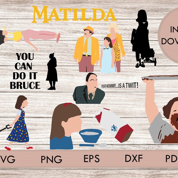 Matilda Svg - Etsy