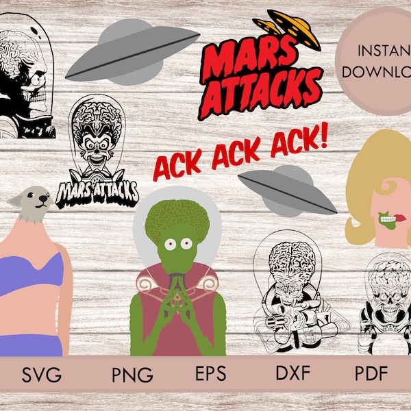 Mars Attacks - Etsy