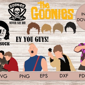 Bundle the Goonies Svg Png Hey Guys Cricut Silhouette Cutting Files - Etsy