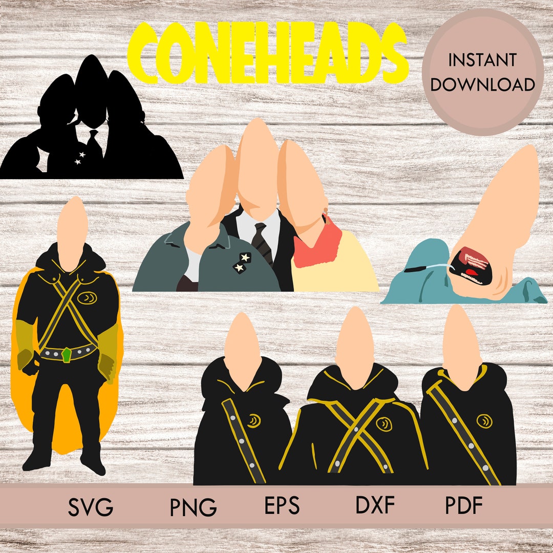 Bundle Coneheads Svg Png 90s Movie Cricut Silhouette Cutting Files - Etsy