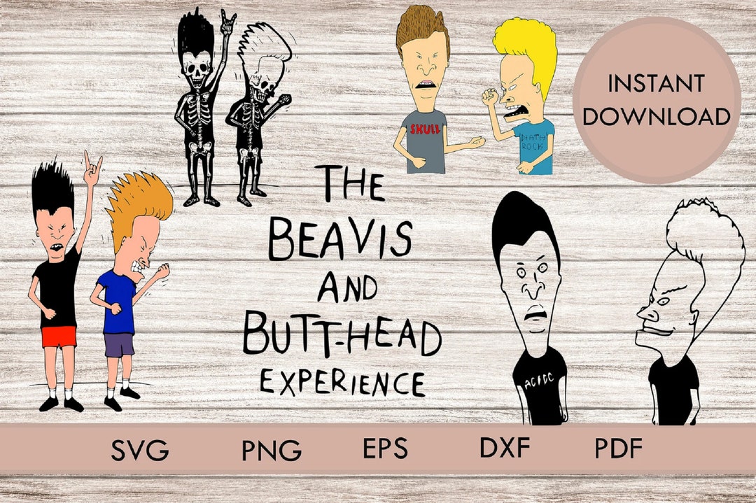 Bundle Beavis and Butthead Svg Png Beavis and Butthead Silhouette ...