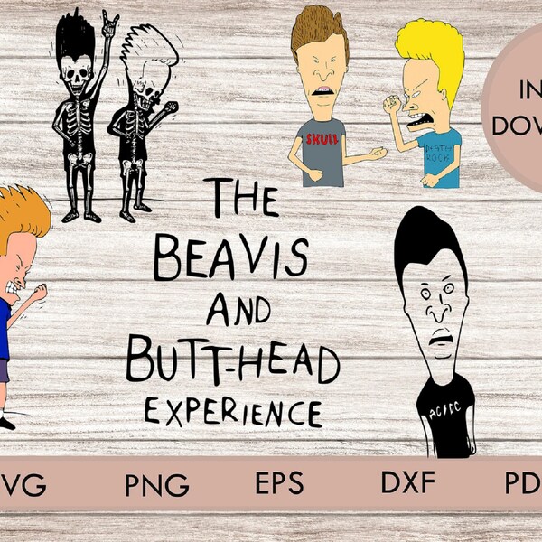 Beavis and Butthead Svg Png - Etsy